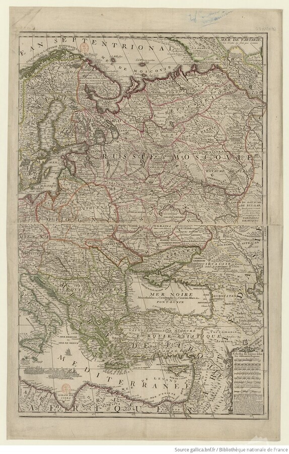 [Part of a French map of Europe including the cou by ASAR STUDIOS Wall Art